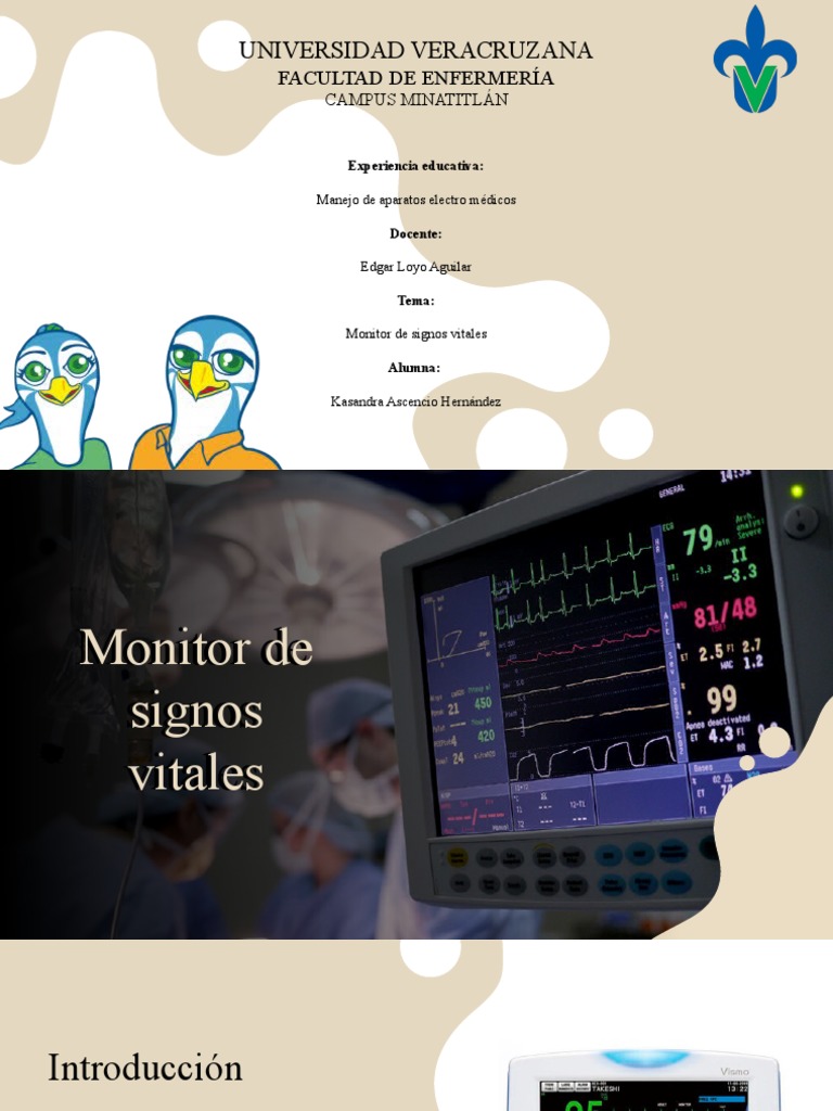 Monitor de Signos Vitales | PDF | Electrocardiografia | Monitoreo ...