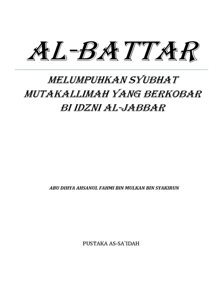 ALbatar 1 (Rvisd) 1copi1 | PDF