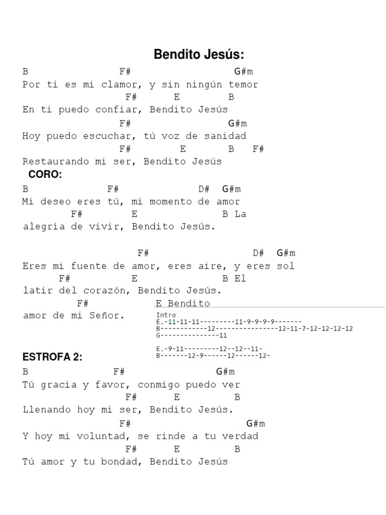 Bendito-Jesus - Danilo Montero | PDF