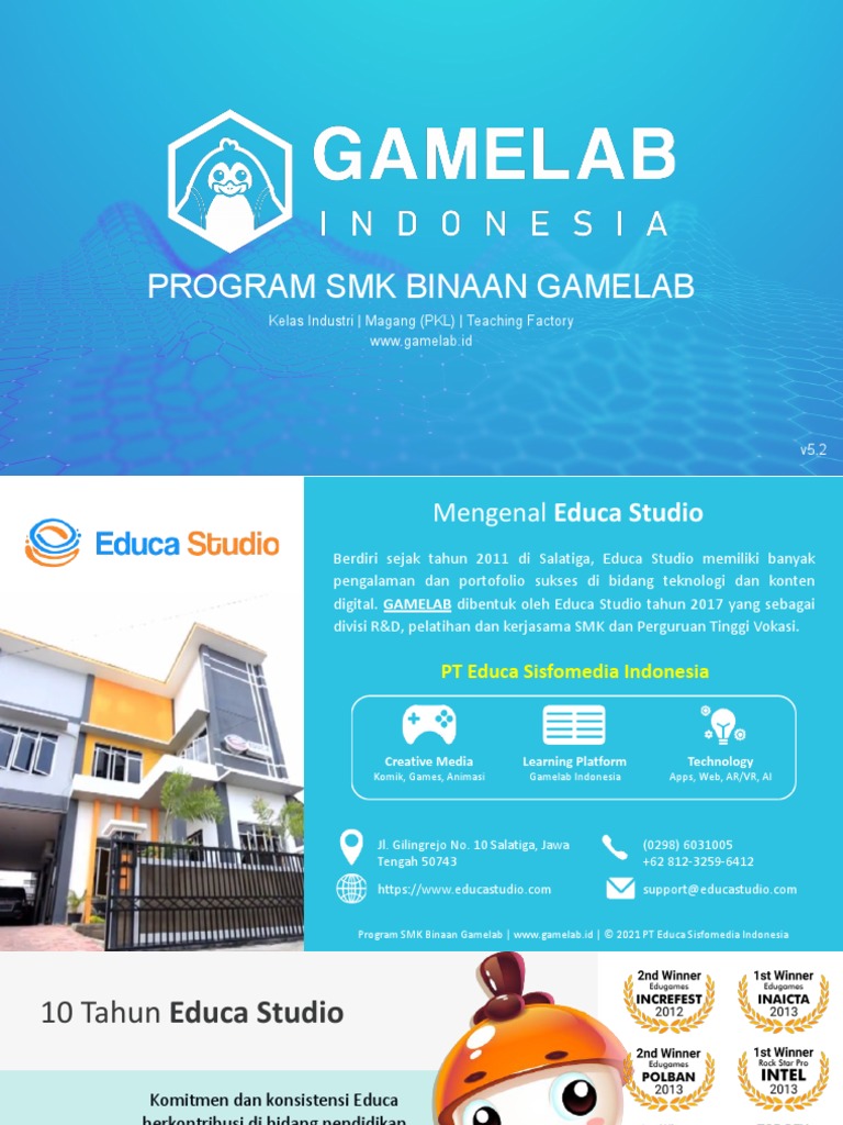 Educa Studio - SMK Binaan Gamelab - V5t20210919 | PDF