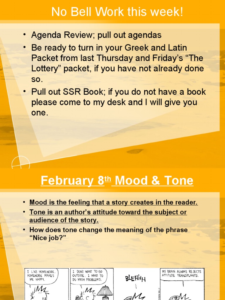 Mood and Tone Powerpoint | PDF | Human Communication | Cognitive Science