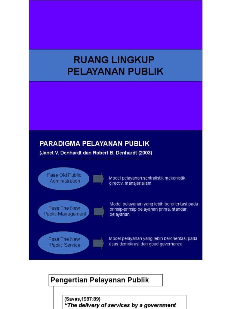 Ruang Lingkup Pelayanan Publik | PDF