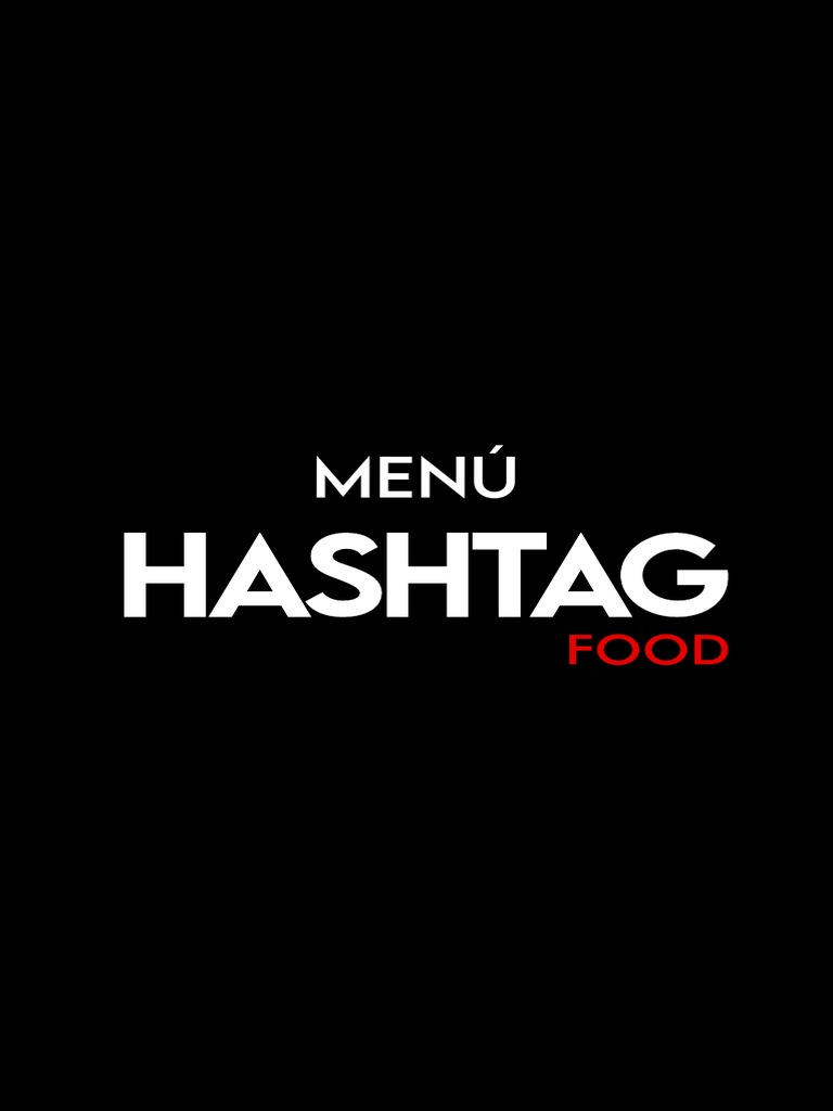 Hashtag Menu 2023 | PDF | Hamburguesas | Alimentos