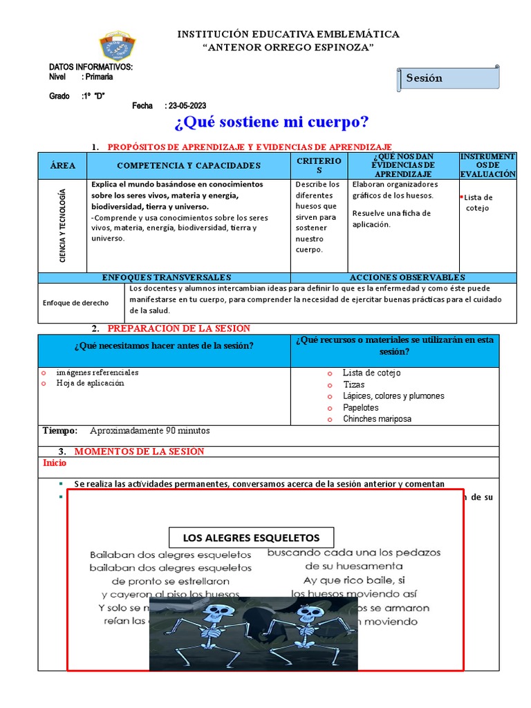 Qué Sostiene Mi Cuerpo | PDF | Aprendizaje
