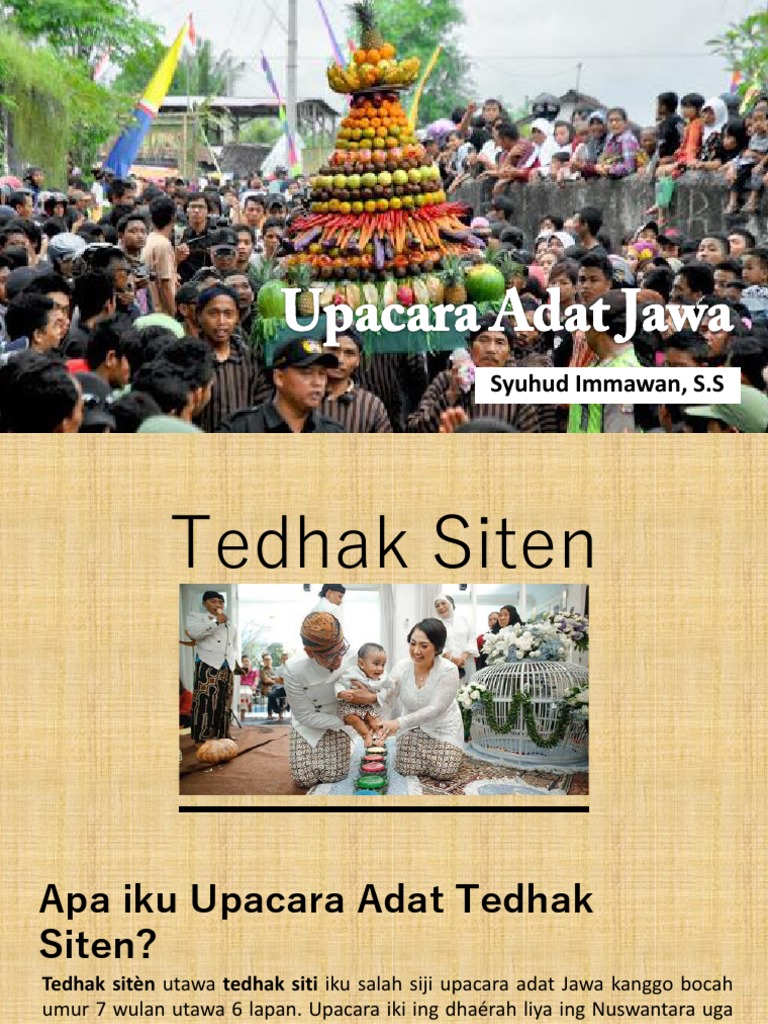Upacara Adat Jawa Lengkap | PDF