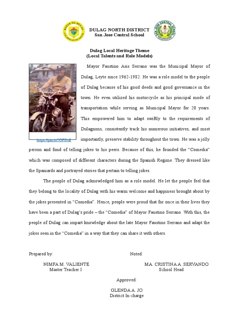 Legacy of Mayor Faustino Serrano | PDF