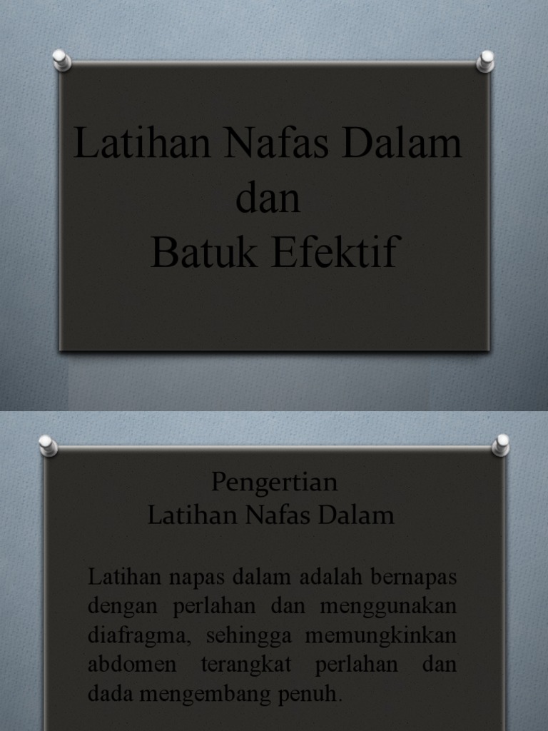 Latihan Nafas Dalam Dan Batuk Efektif | PDF
