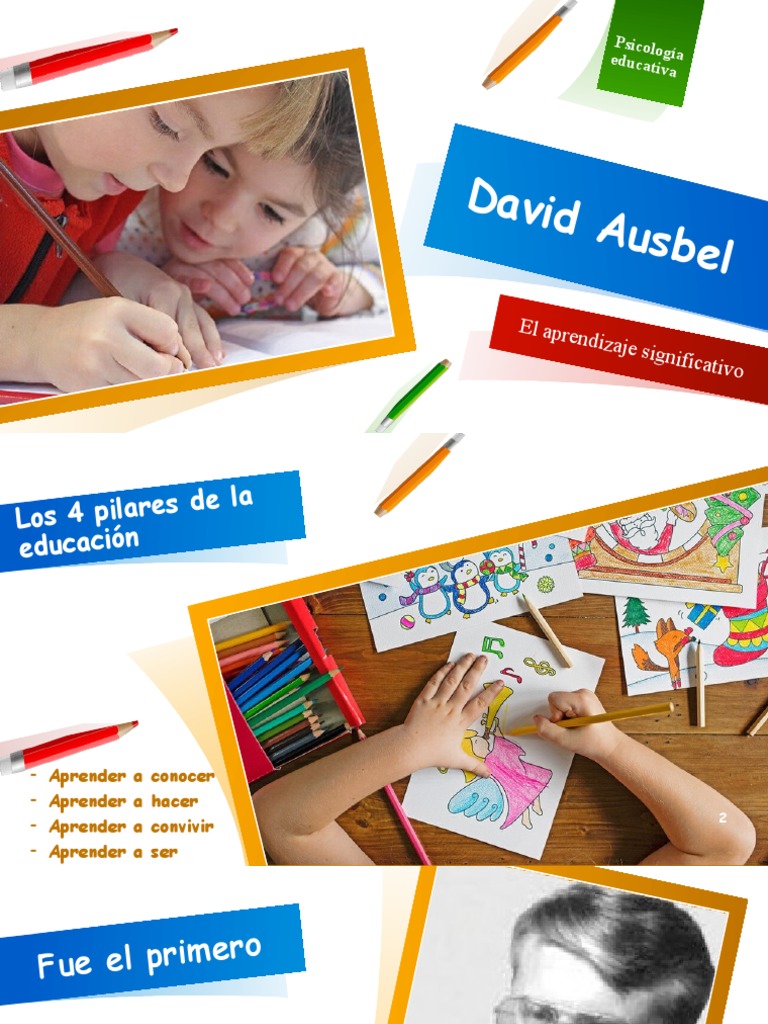 David Ausbel exposicion | PDF | Aprendizaje | Psicología cognitiva