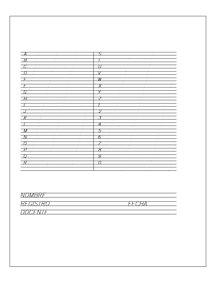 Hoja de Letra Normalizada | PDF