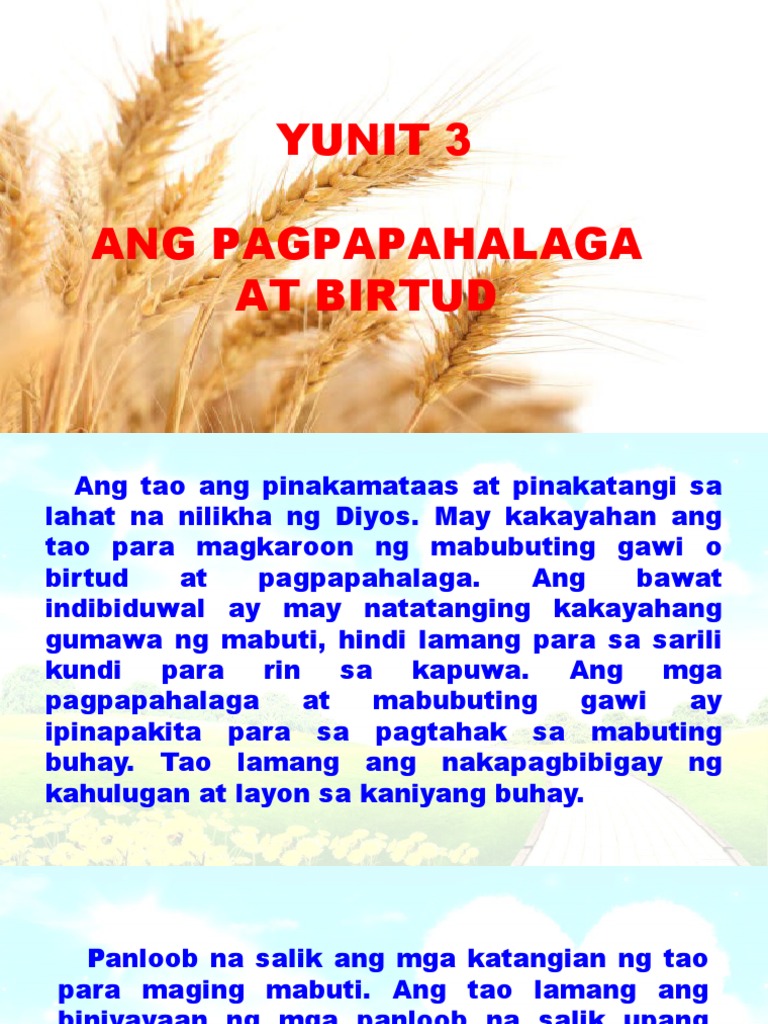 Presentation of ESP Q3, W5 Grade 7 | PDF