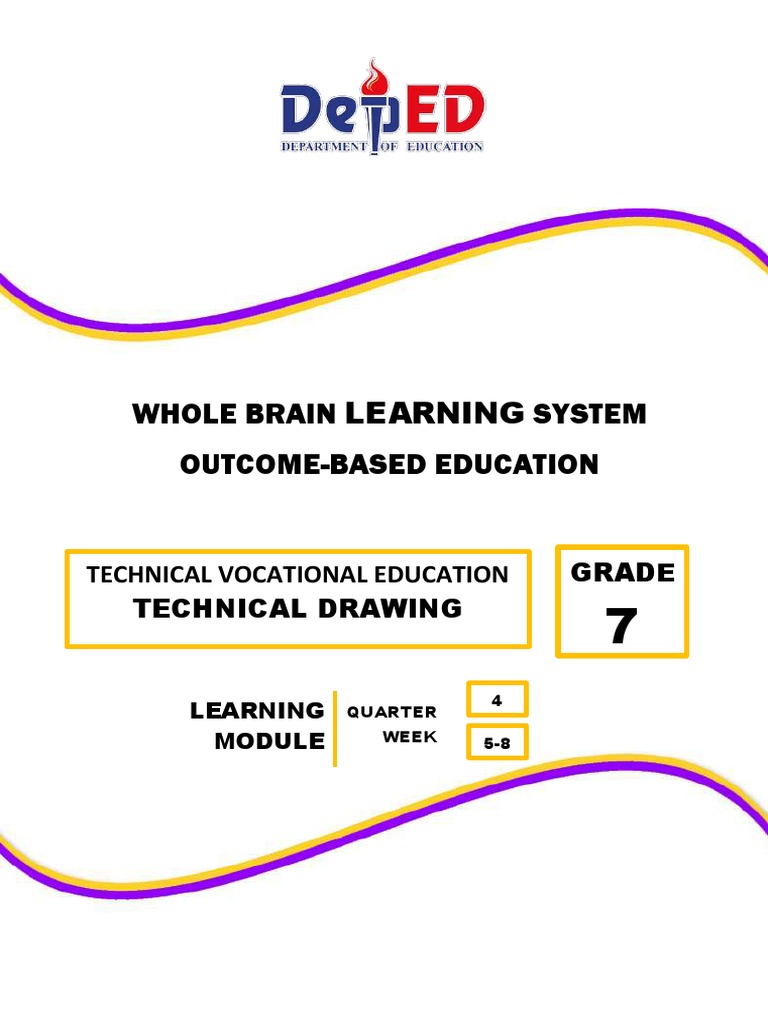 Tech. Draw. Module 12 Q4 WK 5 8 Jaa JCR 1 | PDF | Horizon | Perspective (Graphical)