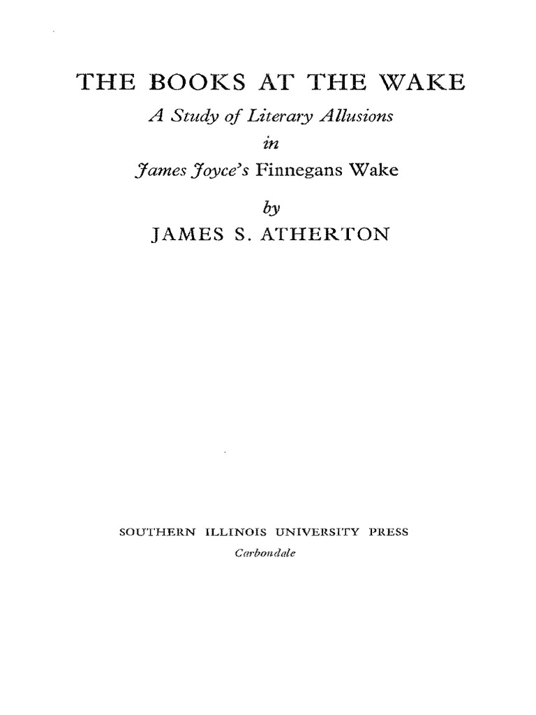 Atherton The Structural Books | PDF | James Joyce | Unconscious Mind