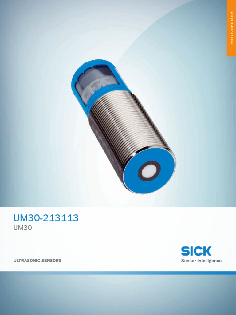 SICK Ultrasonic Sensor UM30-213113 | PDF | Sensor | Ultrasound