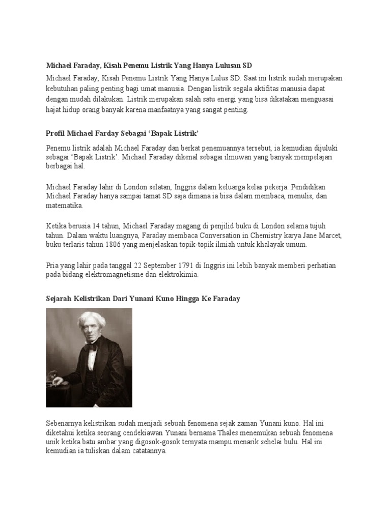 Michael Faraday | PDF