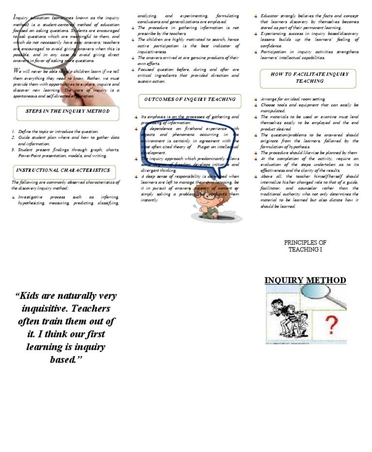 Inquiry Method | PDF | Learning | Inquiry