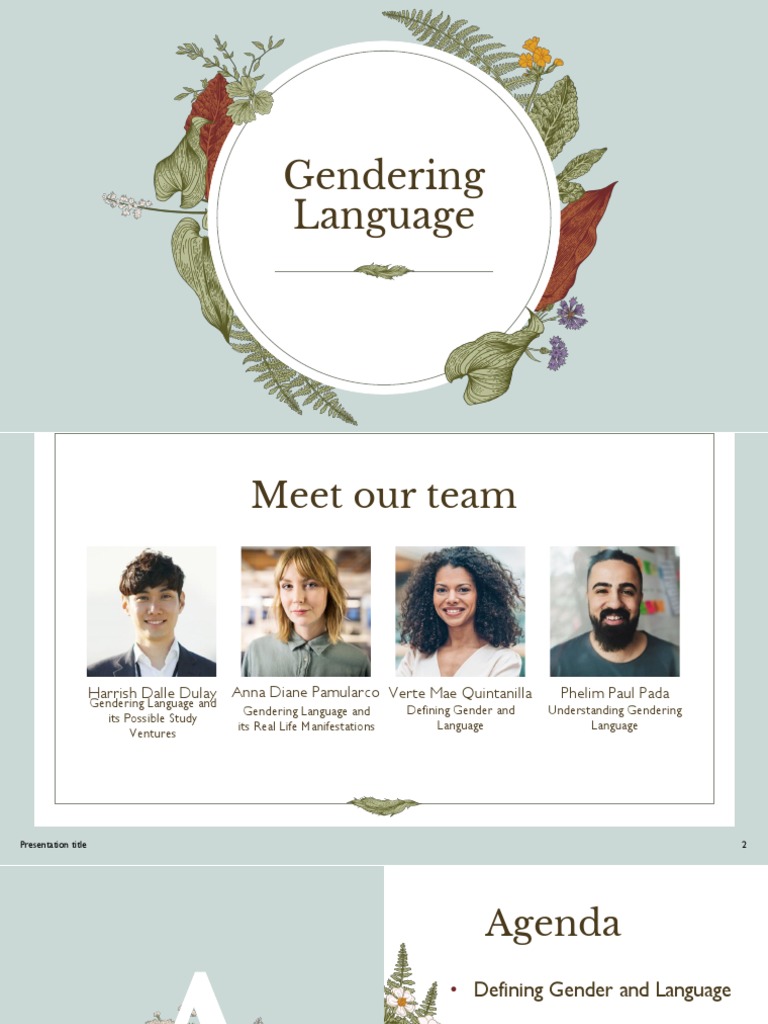 Gendering Language | PDF | Grammatical Gender | Gender