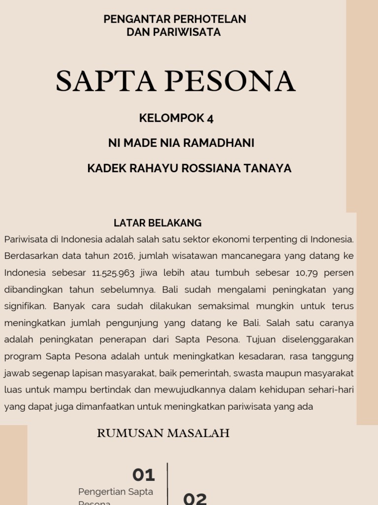 Sapta Pesona | PDF