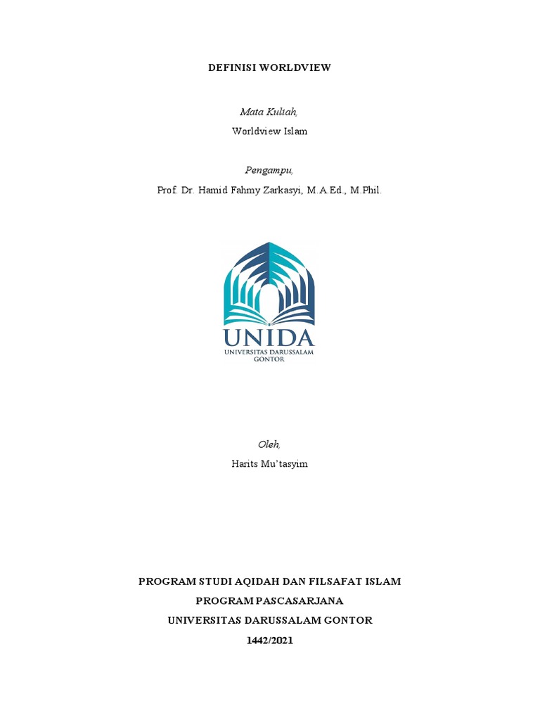 Definisi dan Makna Worldview Islam | PDF