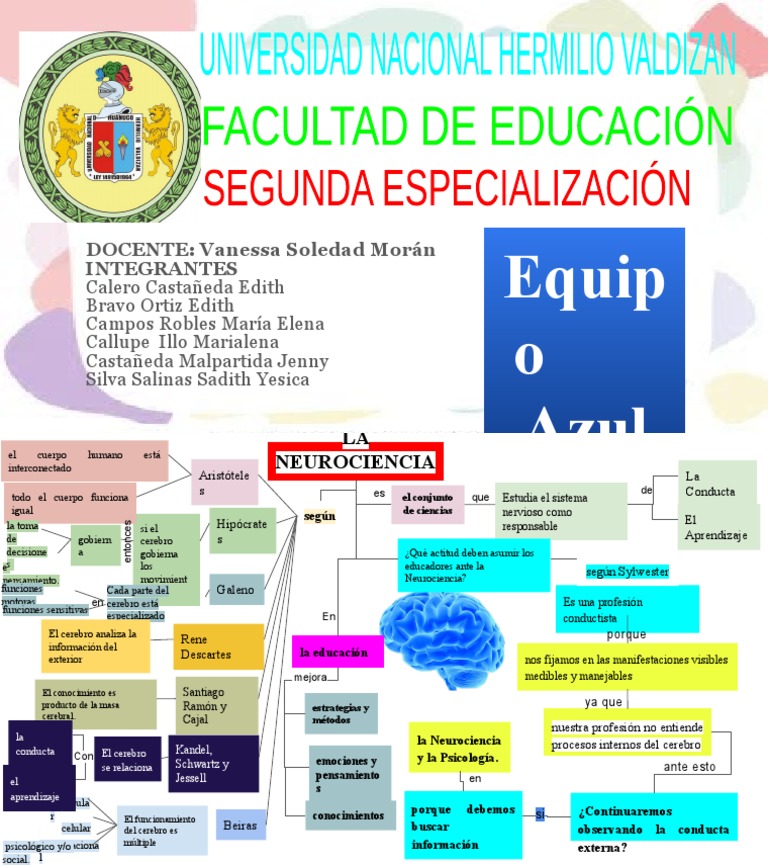 Mapa Conceptual De Neurociencia Pdf Cerebro Neurociencia
