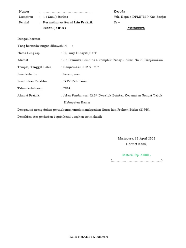 Formulir Bidan | PDF