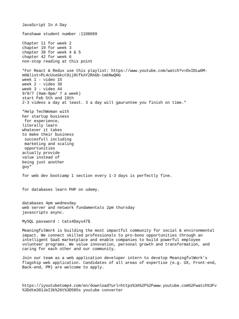JavaScript in A Day | PDF | Java Script | World Wide Web