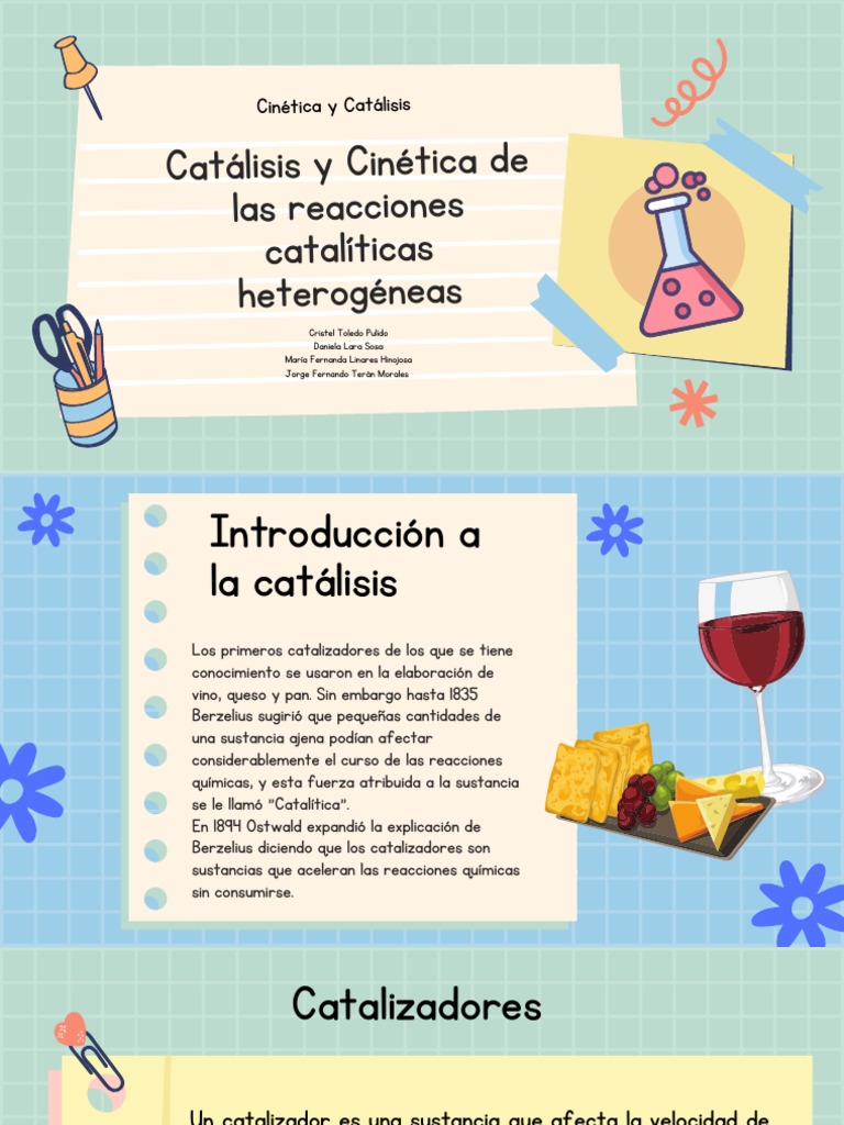 Cinética y Catálisis | PDF | Catálisis | Cinética química