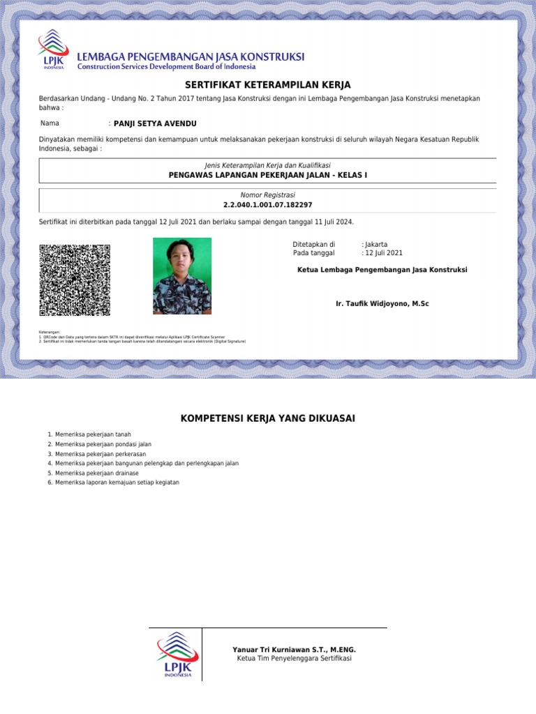 SKT Panji Setya Avendu | PDF