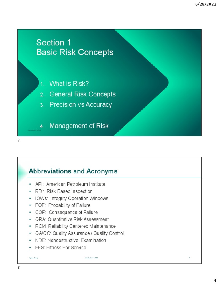Basic Risk Concepts Pdf Risk Risk Management