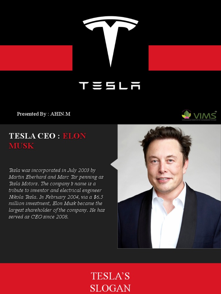 Tesla Company Overview and Leadership | PDF