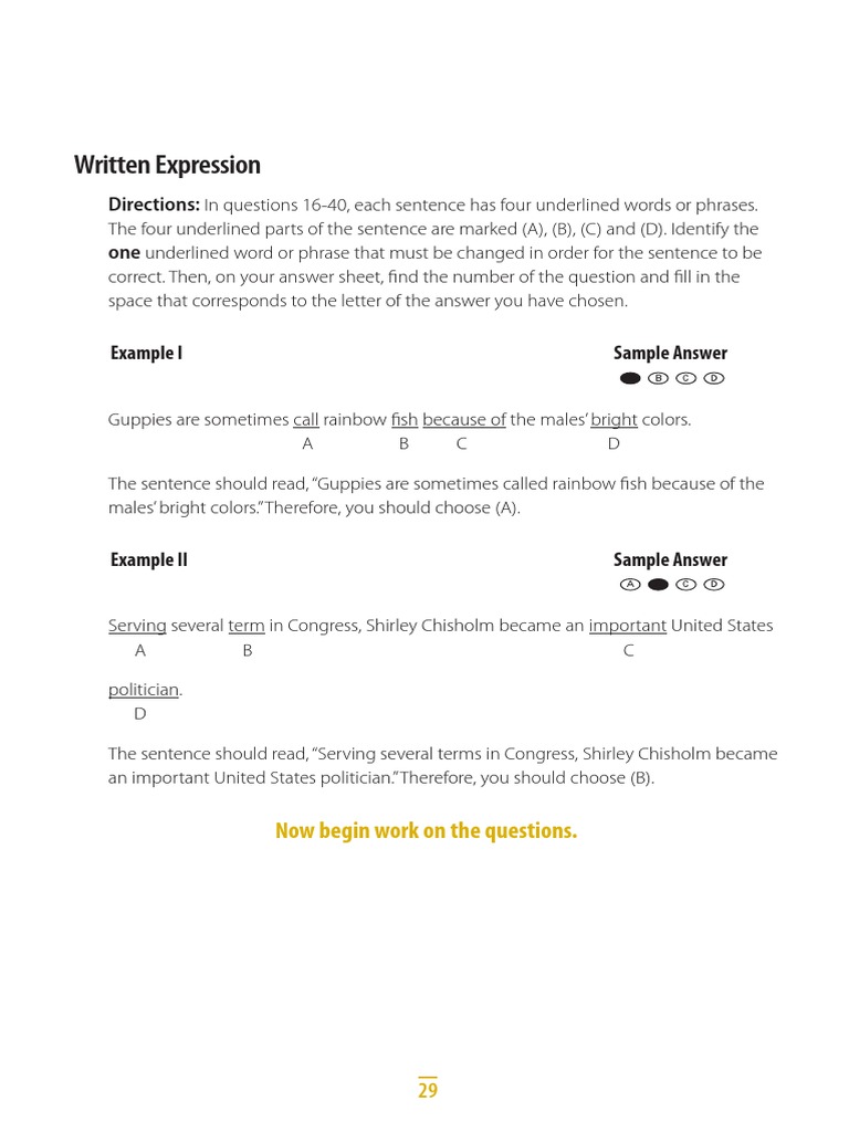 Written Expression | PDF