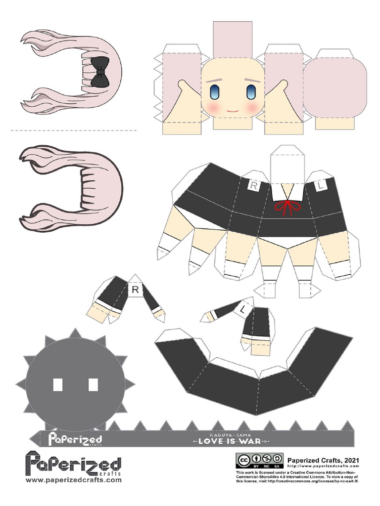 Kaguya-Sama - Love Is War - Chika Fujiwara Papercraft | PDF