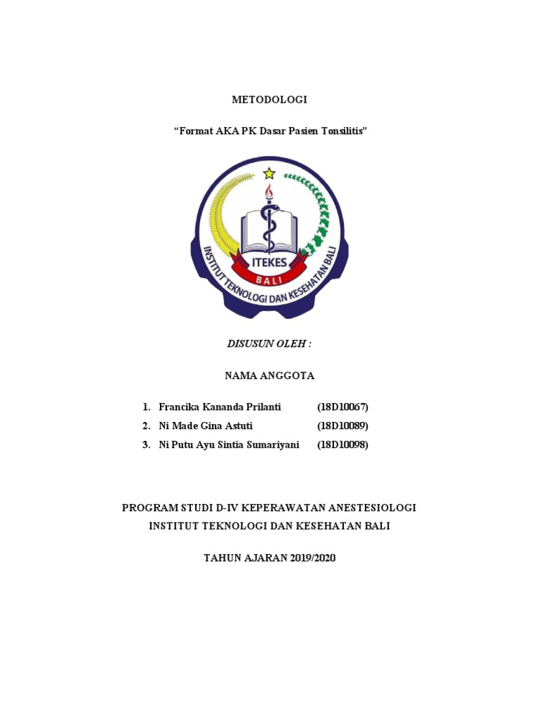 Askan Pasien Tonsilitis | PDF