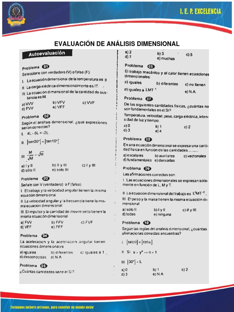 Analisis Dimensional | PDF