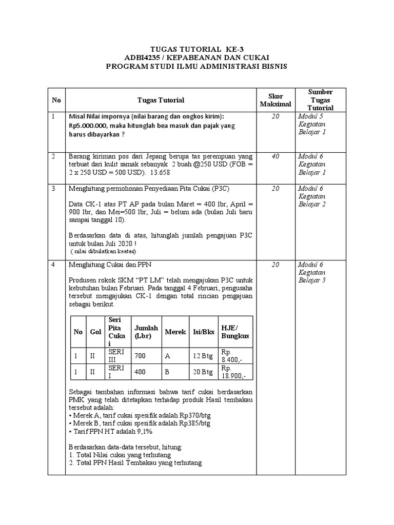 Tugas 3 Tuton Adbi4235 2023.1 | PDF