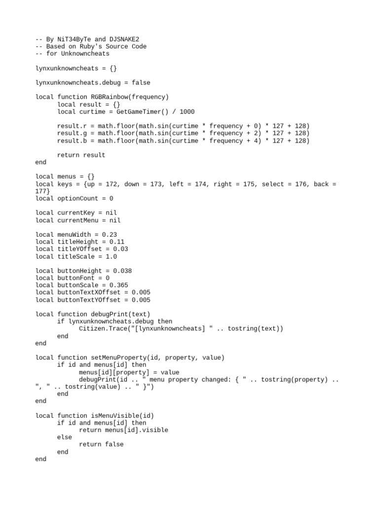 Alalalal Lua | PDF | Menu (Computing) | Graphical User Interfaces Alalalal Lua | PDF | Menu (Computing) | Graphical User Interfaces