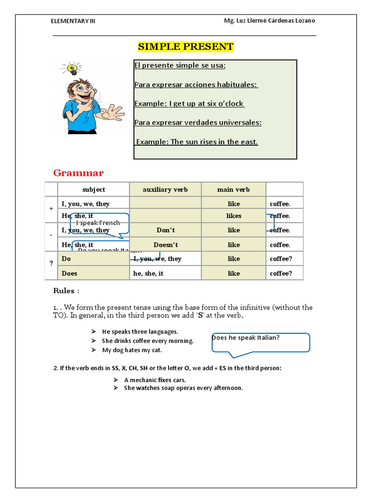 Simple Present and Frequency Adve3rbs | PDF | Verb | Linguistics