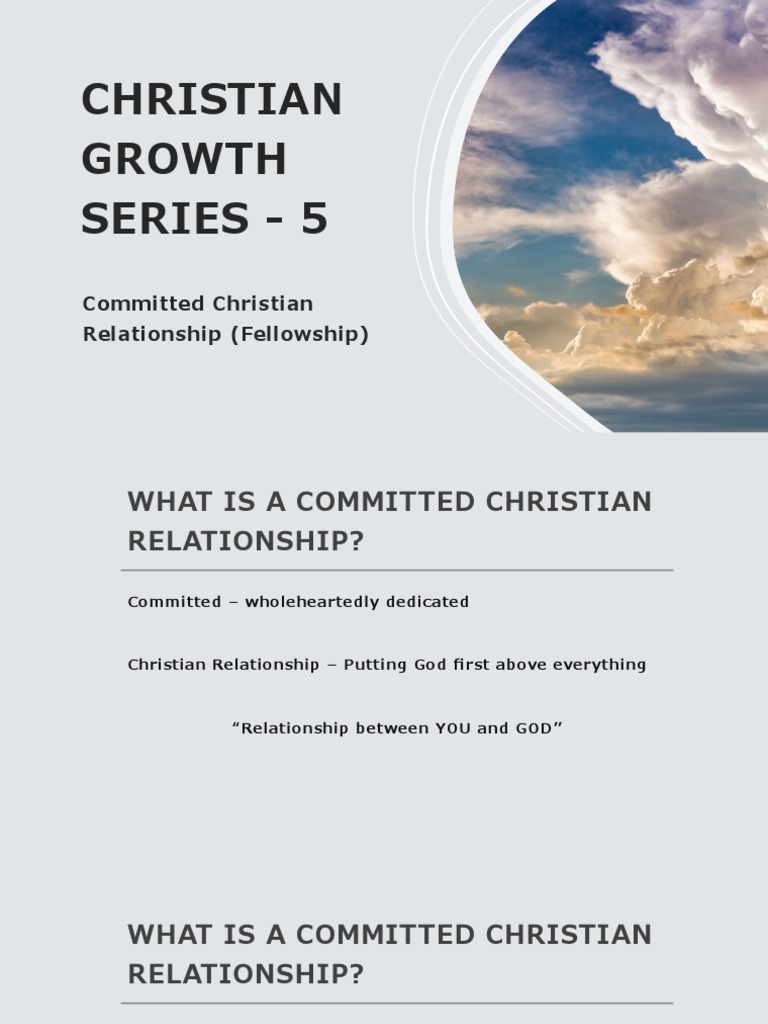 Christian Growth Series - 5 | PDF