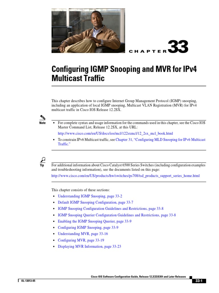 Configuring Igmp Snooping And Mvr For Ipv4 Multicast Traffic Pdf 