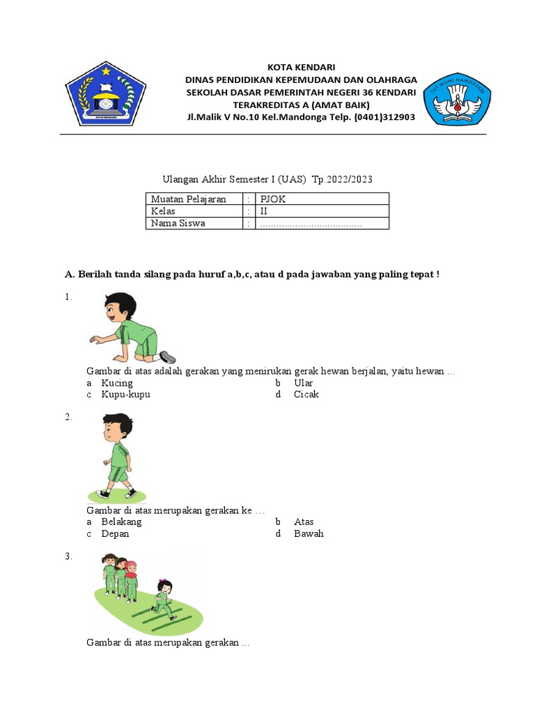 Soal Uas Kelas 2 | PDF