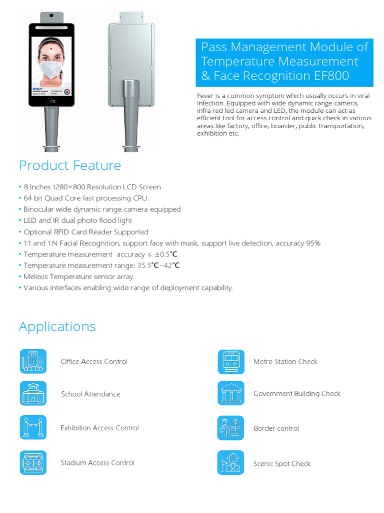 Pass Management Module of Temperature and Face Recognition | PDF ...