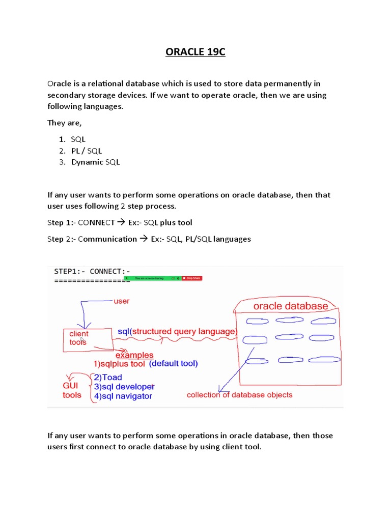 Oracle 19C | PDF | Sql | Databases