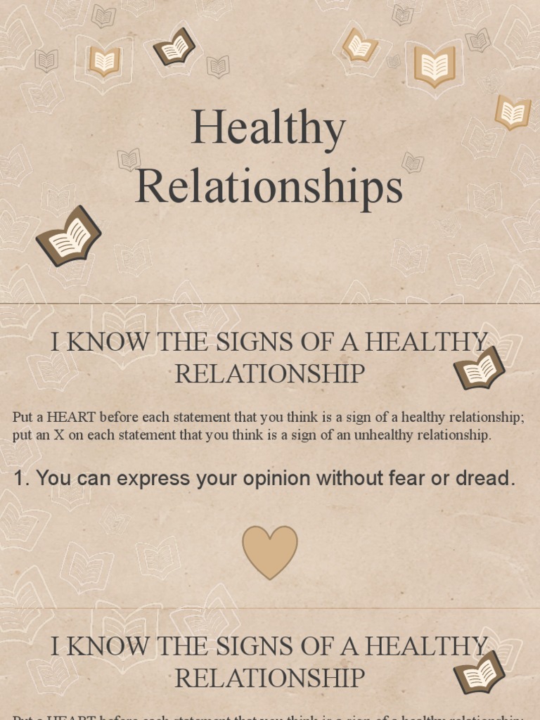 Lesson 17 Healthy Relationships | PDF | Adolescence | Human Sexual Activity