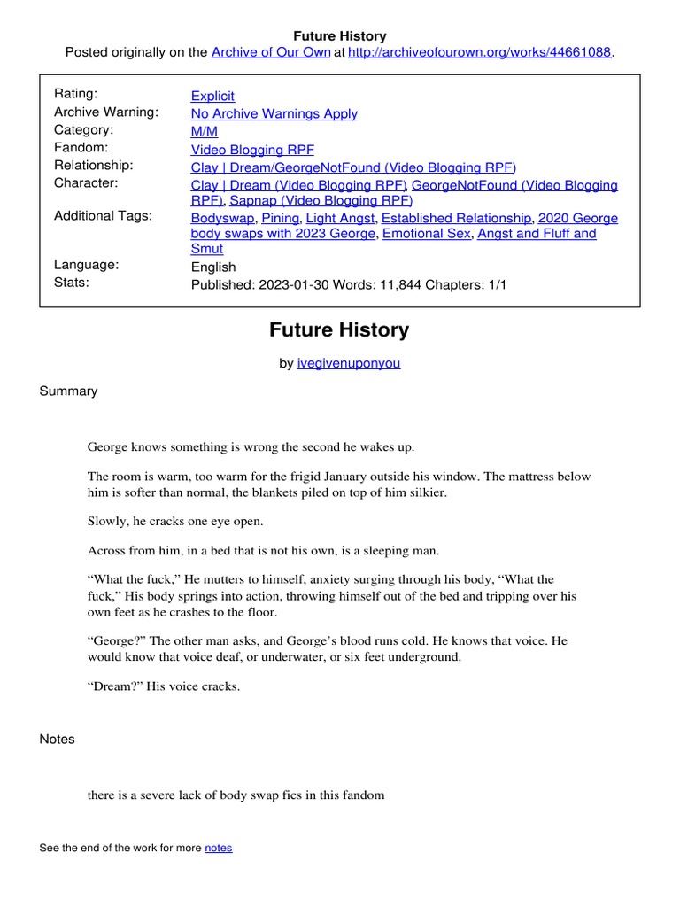Future History | PDF | Dream