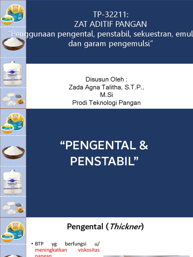 Materi Bu Agna 11,12,13 | PDF | Agar | Emulsion