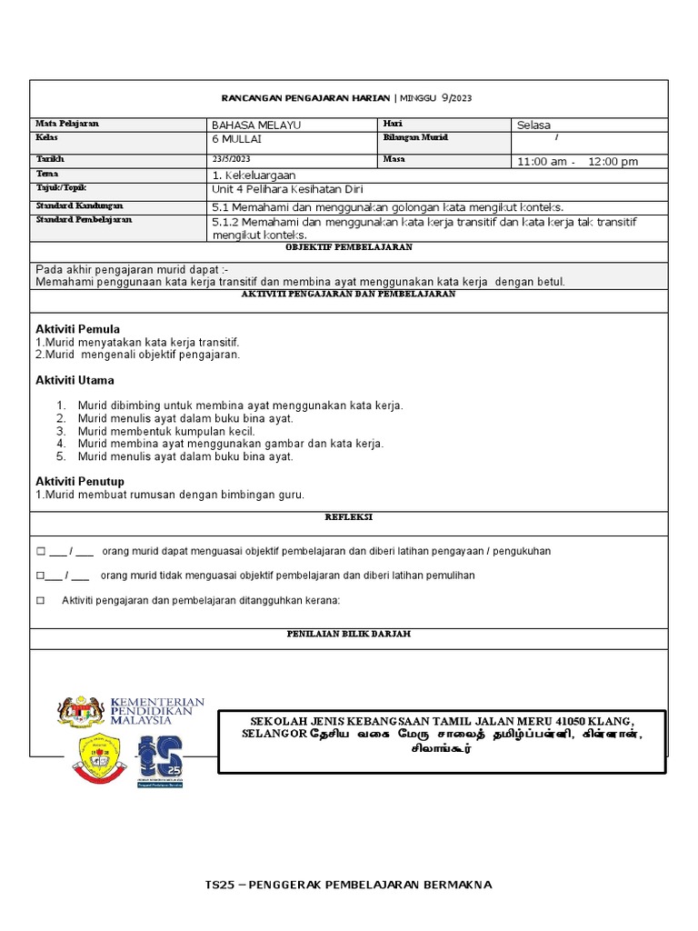 ERPH BM TAHUN 6 - | PDF