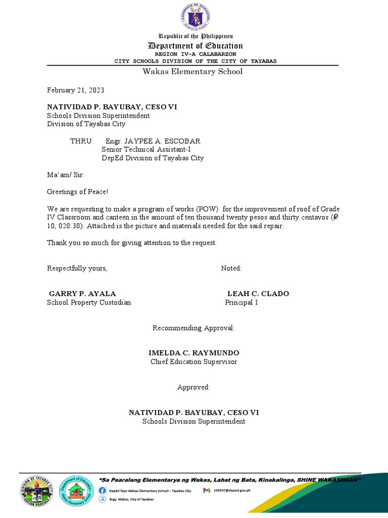 Natividad P. Bayubay, Ceso Vi | PDF