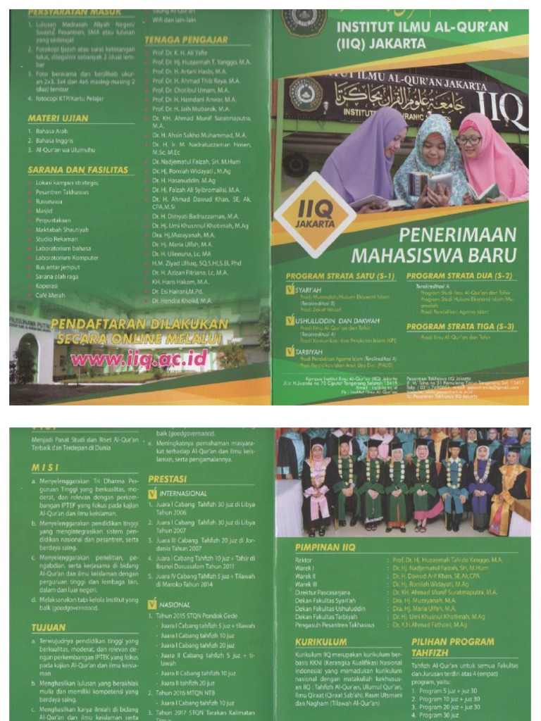 Brosur Iiq Jakarta | PDF