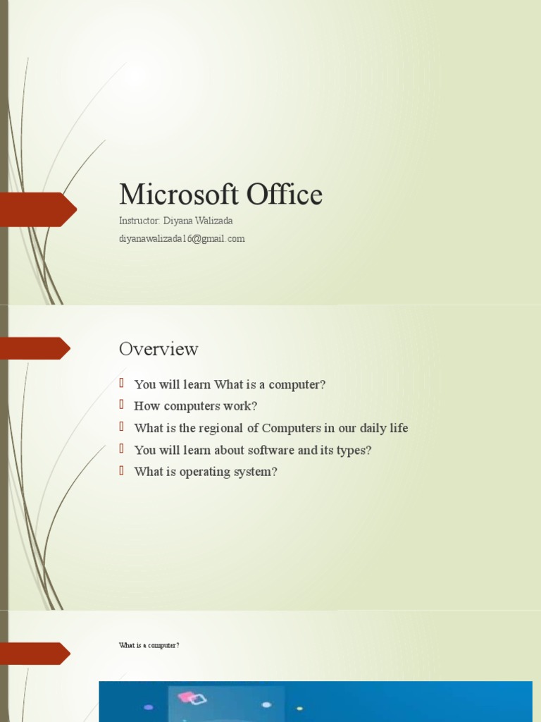 Microsoft Office | PDF | Graphical User Interfaces | Command Line Interface