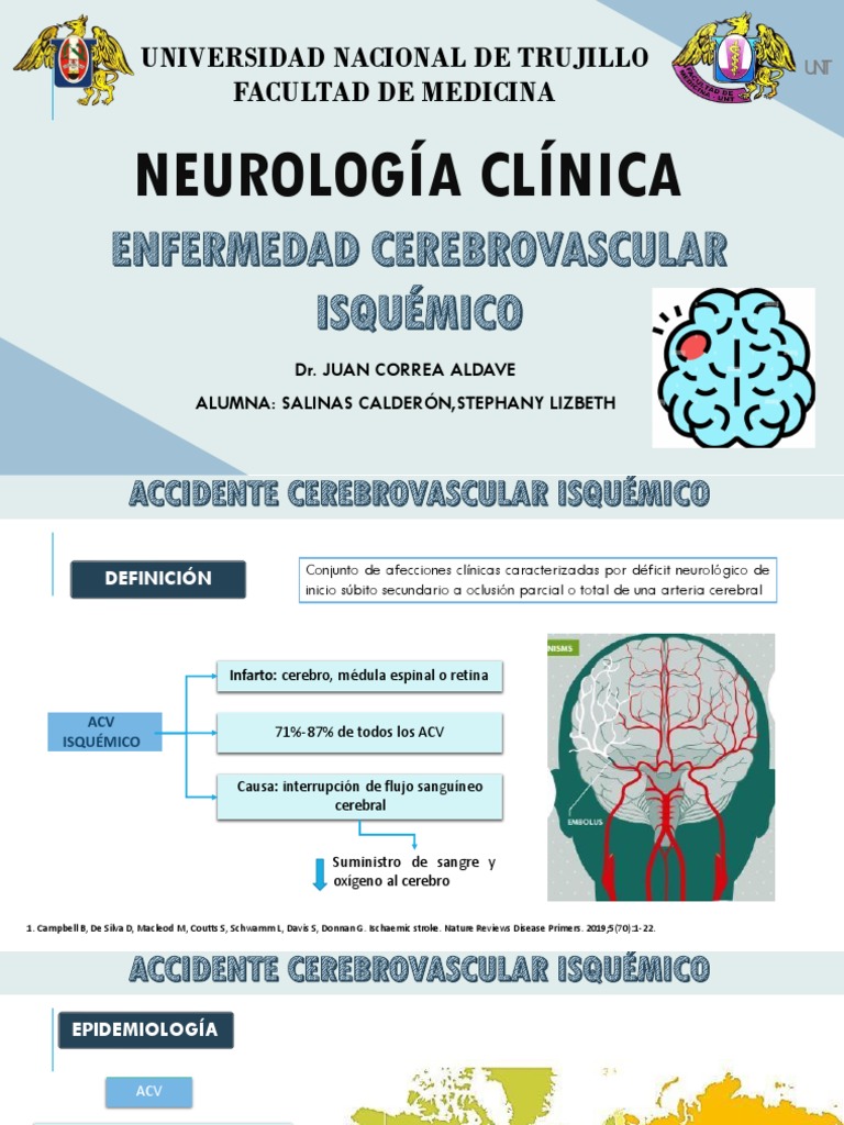 Enfermedad Cerebrovascular Isquémico | PDF | Especialidades Medicas | Enfermedades y trastornos