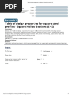CHS Steel Section Sizes and Weights | PDF